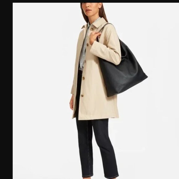 Everlane | Bags | Everlane The Boss Bag In Black Italian Pebbled ...